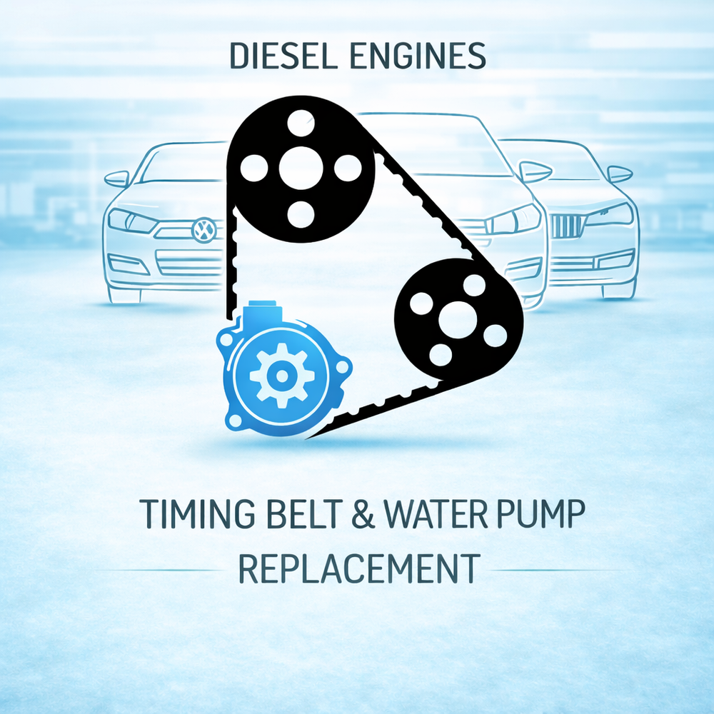 Volkswagen Transporter T6 Timing Belt & Water Pump Replacement - PSC ...